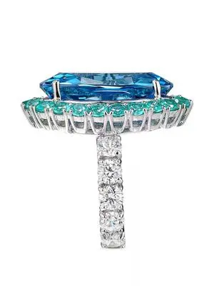 ANABELA CHAN Ocean Paraiba Candy Crush Multi-stones Ring - Silver