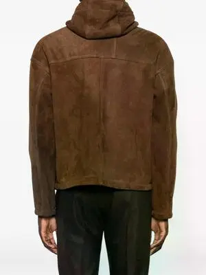 GIORGIO BRATO Hooded Suede Jacket