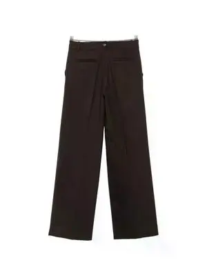 P.a.r.o.s.h Pressed-crease Wide-leg Trousers - Brown
