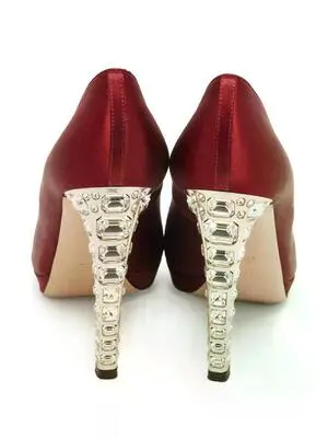 Miu Miu Crystal-embellished Heeled Pumps