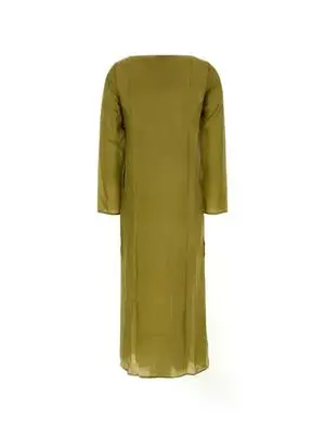 THE ROSE IBIZA Mariana Silk Maxi Dress - Green