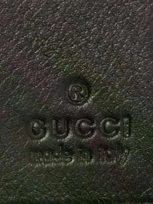 Gucci Guccissima Metal-bar Bifold Wallet