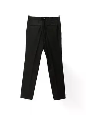 BOSS Virgin Wool Tailored Trousers - Black
