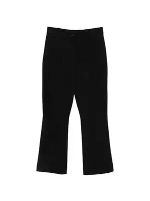 Eric Bompard Milano Knit Bootcut Trousers - Black