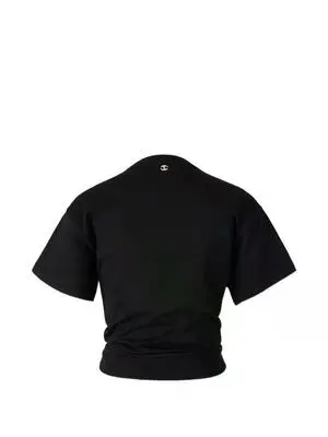 Rabanne T-shirt In Cotton With Signature Piercing Detail