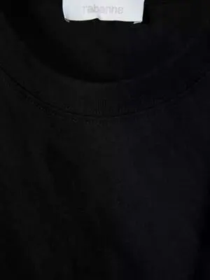 Rabanne T-shirt In Cotton With Signature Piercing Detail