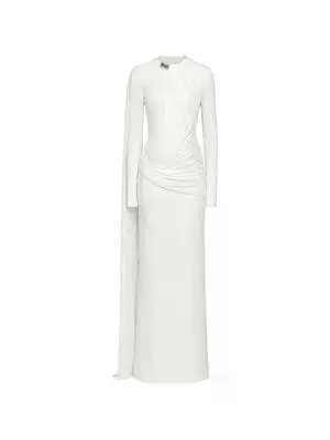 CHATS BY C.DAM Nilah Draped Embellished Maxi Dress