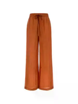 THE ROSE IBIZA Drawstring Straight-leg Pants - Orange