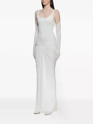 CHATS BY C.DAM Jesse Gathered Draping Sleeveless Maxi Dress