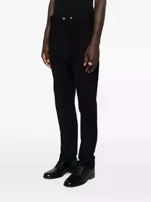 ISAAC SELLAM EXPERIENCE Panelled Four-pocket Trousers - Black