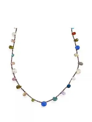 MADISON Gemstone-embellished Beaded Necklace
