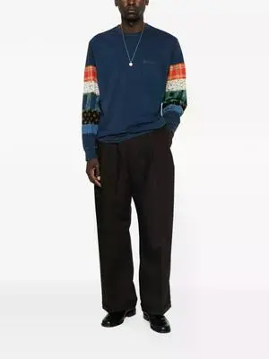 KHOKI Patchwork Long-sleeve T-shirt