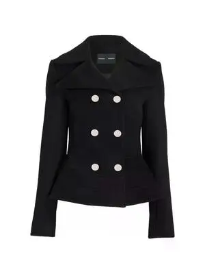 Proenza Schouler Double-breasted Peplum Coat - Black