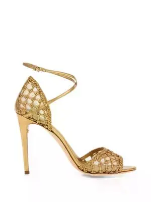FERRAGAMO Woven Cage Sandals