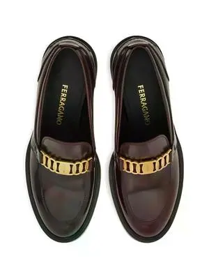 FERRAGAMO Vara Chain Loafers