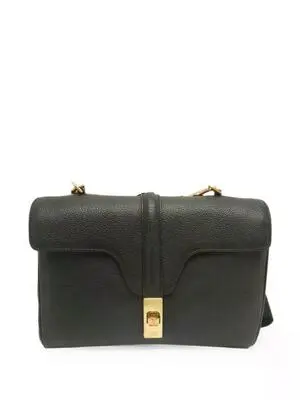 Celine 2022 Teen Grained Calfskin Soft 16 Crossbody Bag - Black
