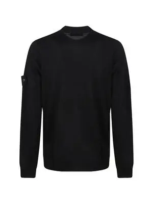 Stone Island Rws Wool Ghost Sweater - Black