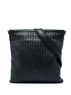 Bottega Veneta 2012-2026 Nappa Intrecciato Vn Crossbody Bag - Black