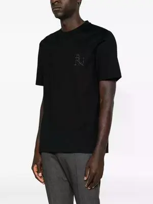 Brioni Logo-embroidered T-shirt