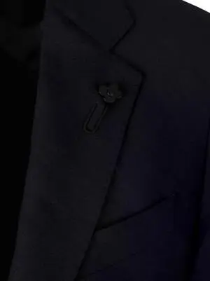 LARDINI Flower-lapel Single-breasted Blazer
