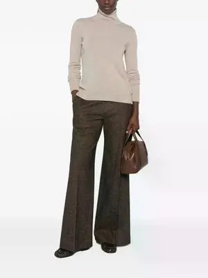 Sportmax Roll-neck Knit With Elbow Patches
