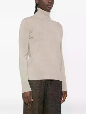Sportmax Roll-neck Knit With Elbow Patches