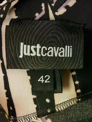 Just Cavalli Leaf Print Maxi Dress