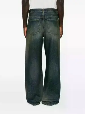 ANN DEMEULEMEESTER Faded Wide-leg Jeans