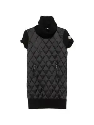 Moncler 2000s Diamond-quilted Dress - Black