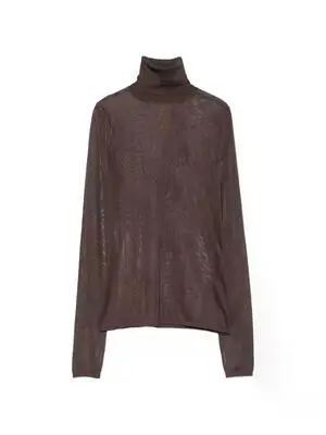 Zimmermann Fine-knit High-neck Sweater - Brown