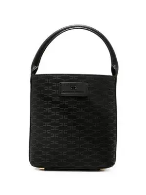Elisabetta Franchi Monogram-pattern Logo-plaque Bucket Bag
