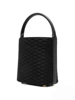 Elisabetta Franchi Monogram-pattern Logo-plaque Bucket Bag