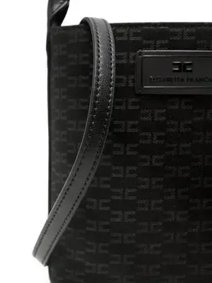 Elisabetta Franchi Monogram-pattern Logo-plaque Bucket Bag
