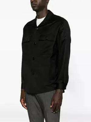 BOSS Virgin Wool Flap-pocket Jacket