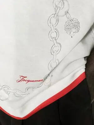 Jacquemus Chain-print Short-sleeve Shirt