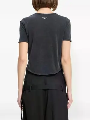 ANN DEMEULEMEESTER Floor Micro Curved-hem T-shirt
