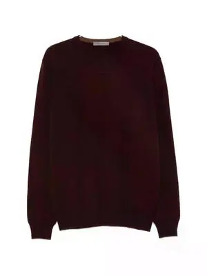 Corneliani Crew Neck Long-sleeve Sweater - Red