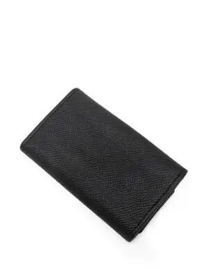 BVLGARI 2000-2026 Grained Calfskin Logo Clip Case Key Holder