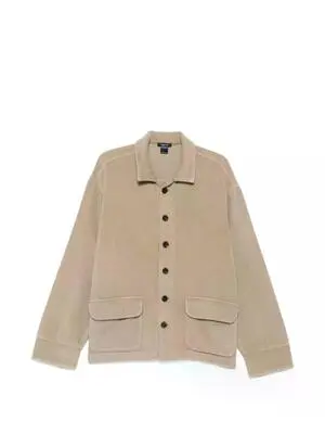 Avant Toi Button-up Flap-pocket Jacket - Neutrals