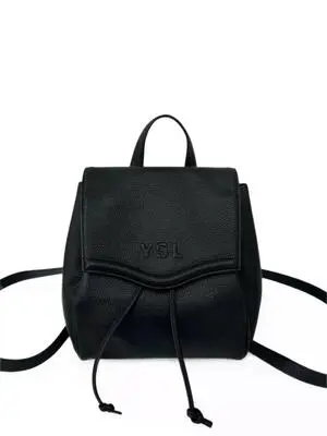 Saint Laurent 20th Century Leather Backpack - Black