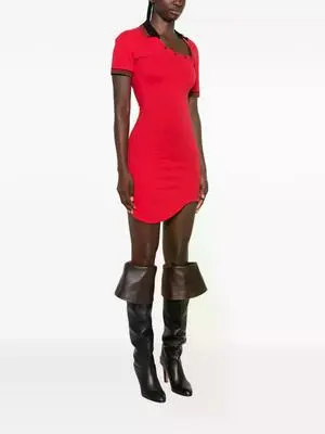 VIVIENNE WESTWOOD Asymmetric Neck Polo Mini Dress