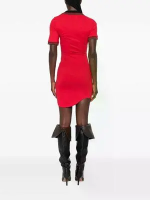 VIVIENNE WESTWOOD Asymmetric Neck Polo Mini Dress