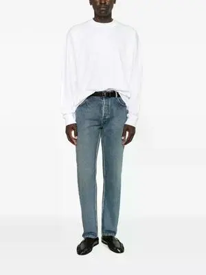 THE ROW Moe Faded Straight-leg Jeans - Blue