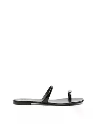 GIUSEPPE ZANOTTI Crystal-embellished Sandals - Black