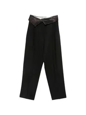 ALYSI Satin-waistband Trousers