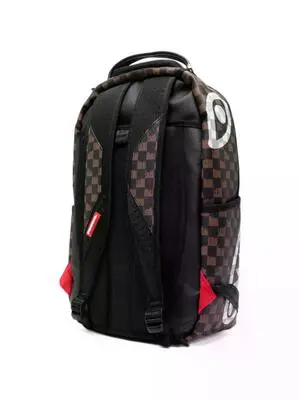 SPRAYGROUND Checkerboard-print Shark Backpack