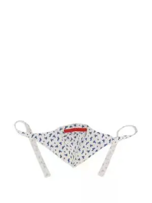 Isaia Patterned Face Mask - White