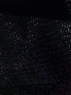 Saint Laurent Logo Embroidered Raffia Tote Bag - Black