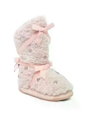 ROCKFISH Susan Fang Furry Middle Boots - Pink