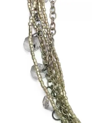 MARIA CALDERARA Multi-strand Crystal-embellished Necklace